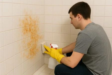 How to Remove Orange Mold from Showers and Wood